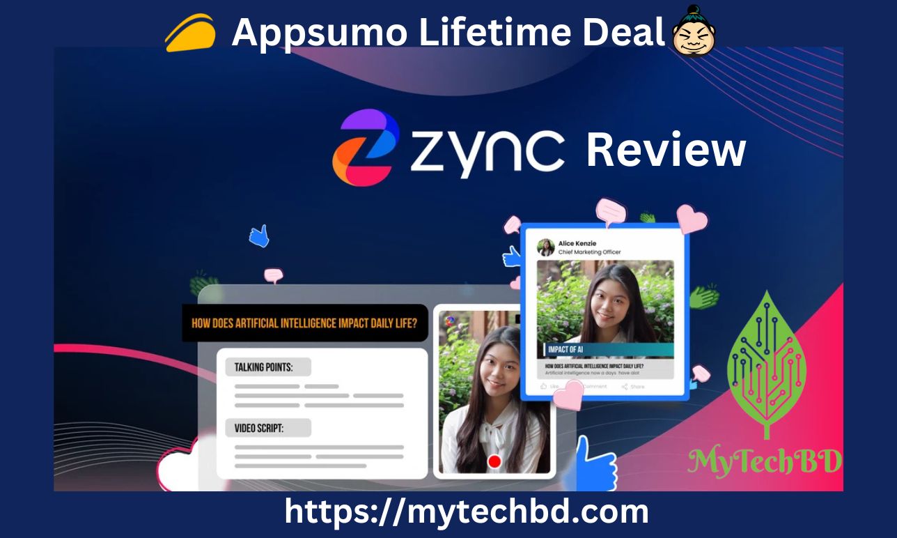 Zync AppSumo Lifetime Deal: Best AI Video Creation $39
