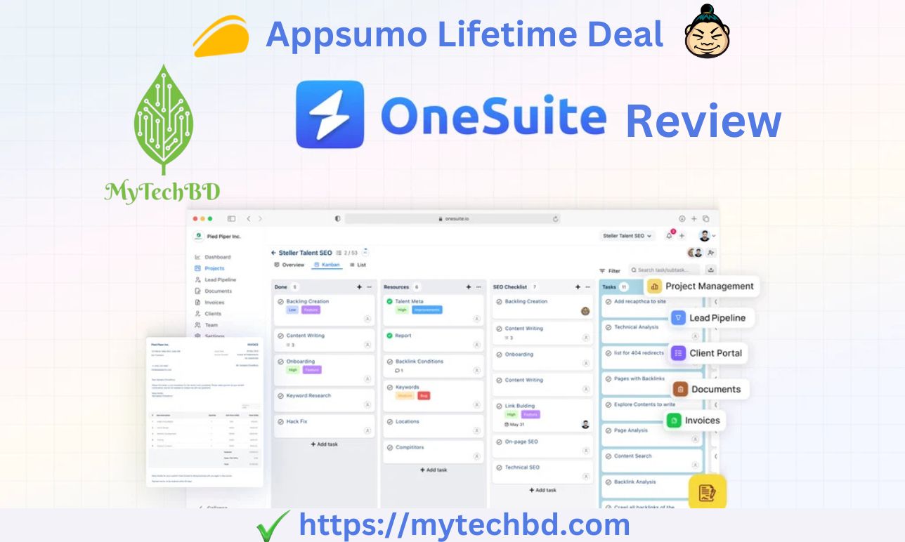OneSuite Review: Best way to Manage Leads, Projects, and Invoices $69